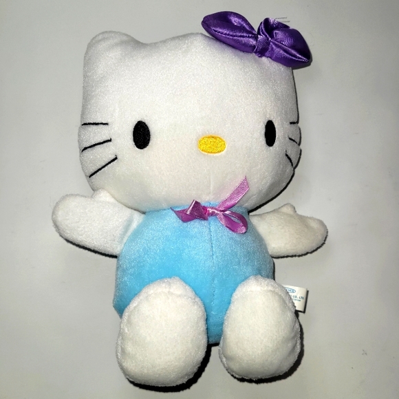 Hello Kitty | Toys | Hello Kitty Light Blue Purple Bow Sanrio Plush ...
